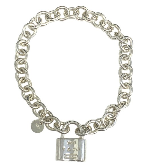 Tiffany & Co. | Jewelry | Tiffany 837 Padlock Cadena Bracelet Silver ...